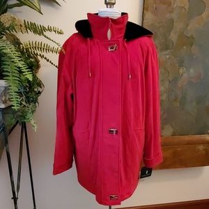 fleet street | Jackets & Coats | New Red Hooded Coat By Fleet Street ...